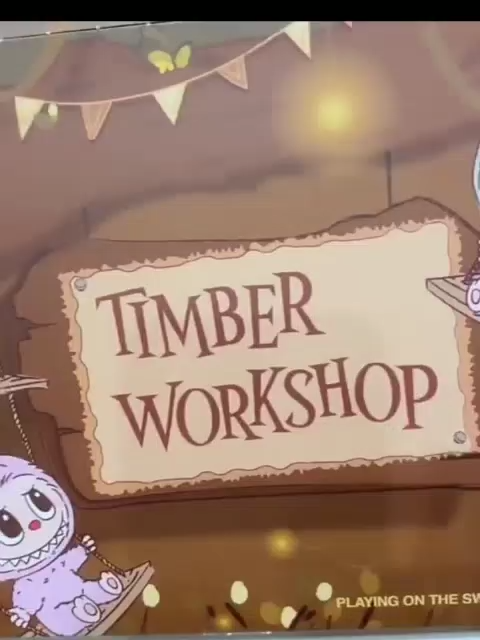 Labubu Timber workshop Series พวงกุญแจกล่องจุ่มตุ๊กตาขนนิ่มตุ๊กตา ...