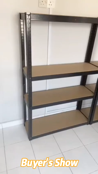 3/4/5 Tier Metal Boltless Rack Adjustable Shelf Rack Kitchen Rak Space ...