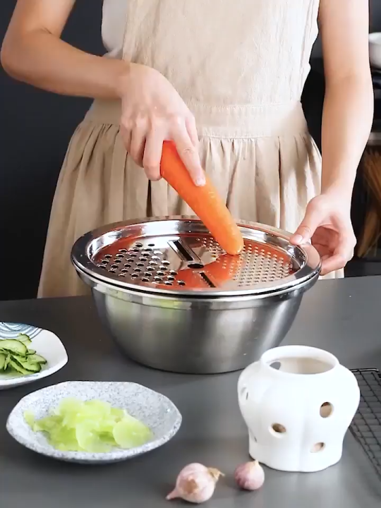 Kitchen Professional Tools 3 in 1 stainless steel basin multi ...