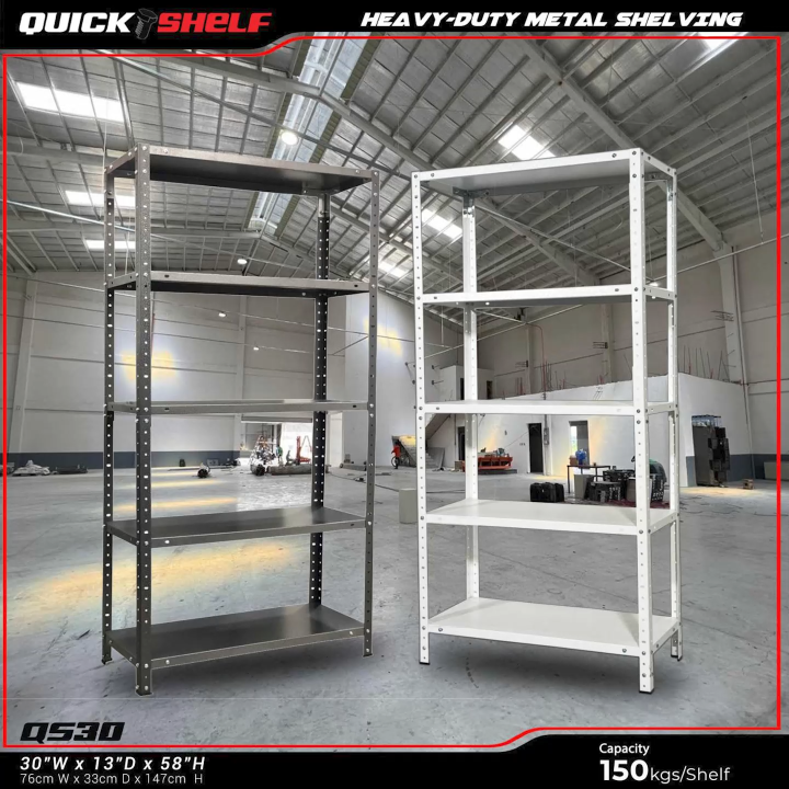 QUICK SHELF METAL SHELVING 5 Layers HEAVY DUTY 750kg Steel Rack | Lazada PH