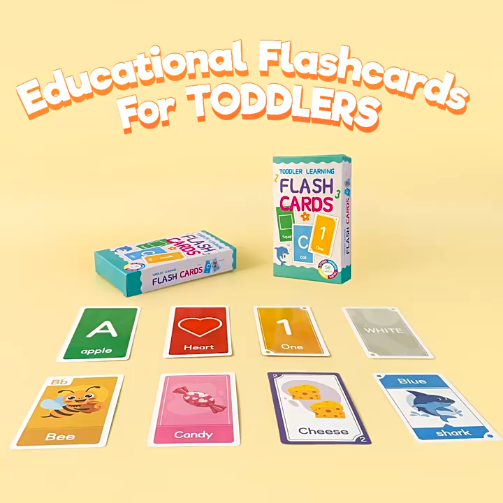 Preschool Toddlers Learning Educational Flash Cards - Alphabet Letters ...
