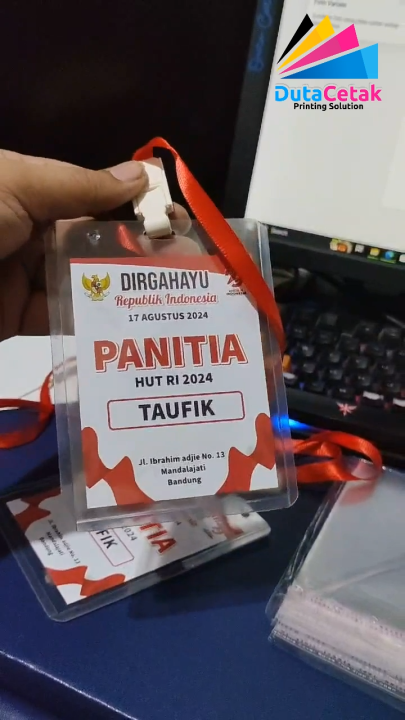Name Tag PANITIA HUT RI | Name Tag Panitia 17 Agustus atau Event Custom ...