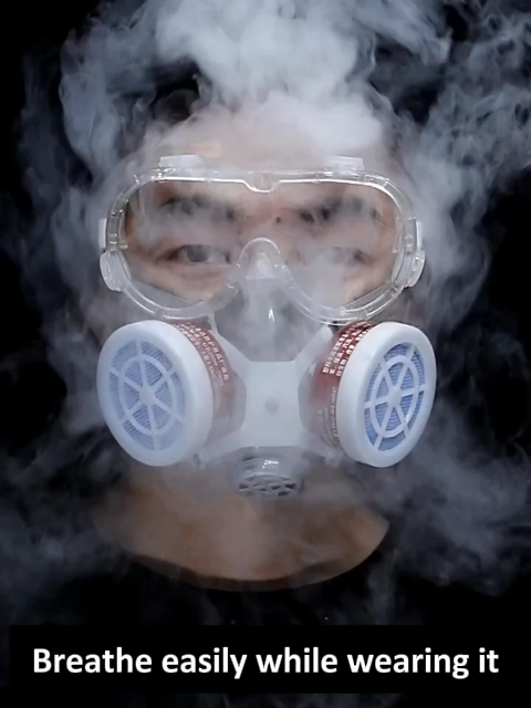 [Filter 99% of harmful gases] 3m topeng gas beracun 6502-7 in 1 Spray ...