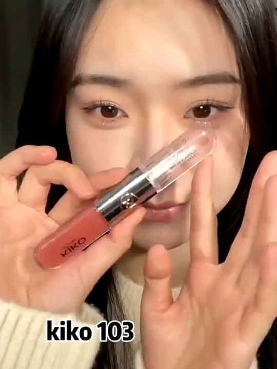 Kiko double-headed lip glaze lip gloss lipstick water light mirror ...