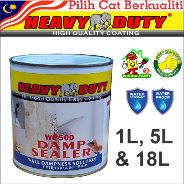 5L HEAVY DUTY ( Damp Sealer WP500 ) Protection Repair Moisture Wall Can recoat with any paint ...
