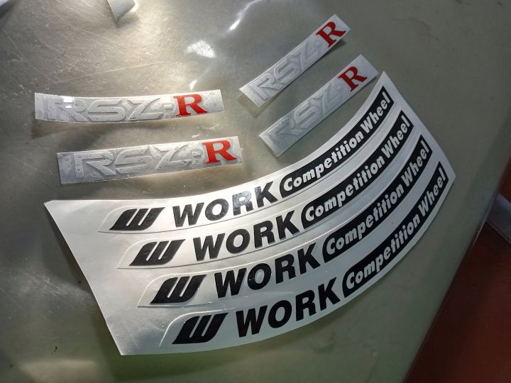 WORK RSZ-R Competition rim stickers | Lazada PH