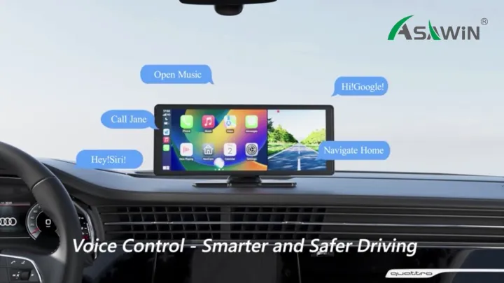 Carplay asawin np101 Wifi Bluetooth Android Auto HD 10.26 màn hình cảm ứng 720P điều hướng ...