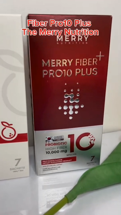 Merry Fiber Pro10 Plus ( เมอร์รี่ ไฟเบอร์ โพรเท็น พลัส ) 1 กล่อง x 7 ...