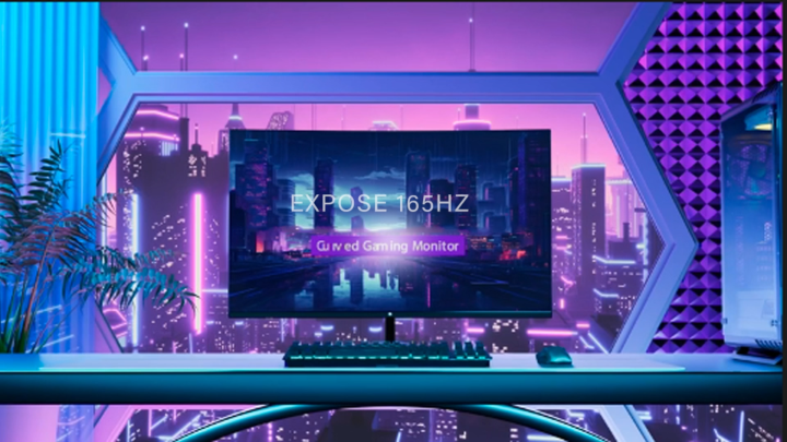 EXPOSE 19" 22" 24" 27" Gaming Monitor Ultra HD Curved Monitor with HDMI ...