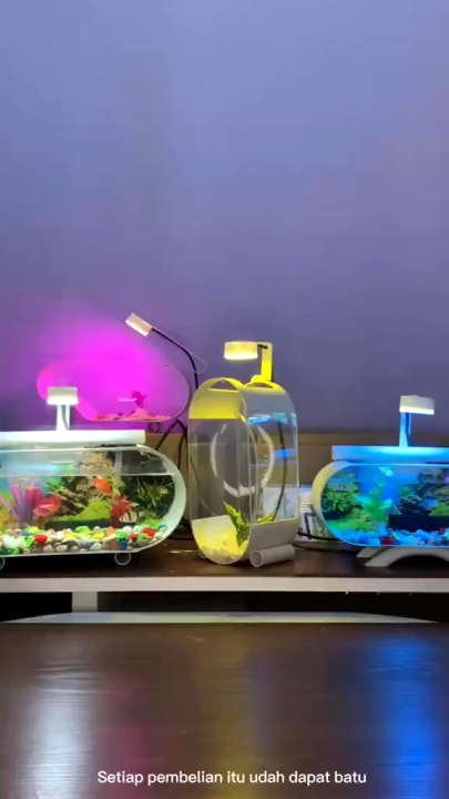 Aquarium Mini PVC Plus Pompa Filter dan Lampu Led / Aquarium Full Set ...