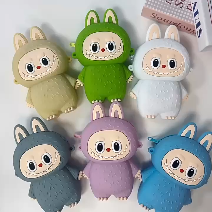 YA ZHOU LONG Labubu ส่งจากกรุงเทพ กระเป๋าซิลิโคนลายลาบูบู้ กระเป๋าสะพาย ...
