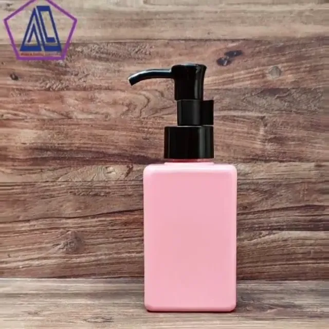 Botol Pump 100ml Kotak Plastik Pet Pink Tutup Luxury Model Baru | Lazada Indonesia