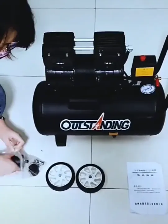 REAIM Kompresor Angin 12/36L Oiless Listrik 1100W Air Compressor Alat ...