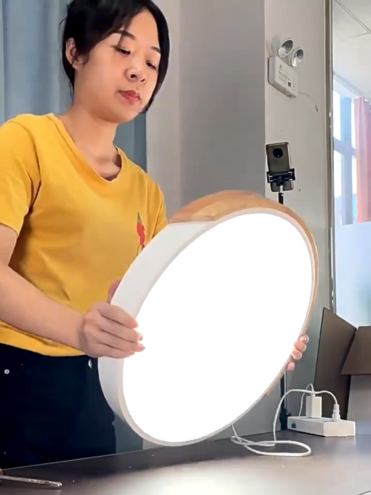 Modern Design LED Ceiling Light 3Colors Dimming /Remote Control Room ...