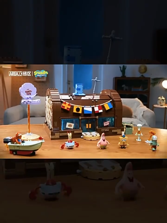 【AREAX SpongeBob SquarePants series building blocks The Krusty Krab ...
