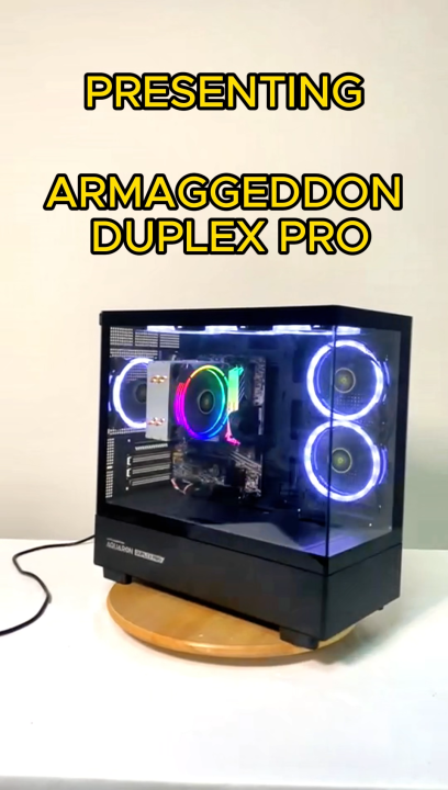 Armaggeddon Aquaron Duplex PRO MATX Dual Chamber PC Case with Tempered ...