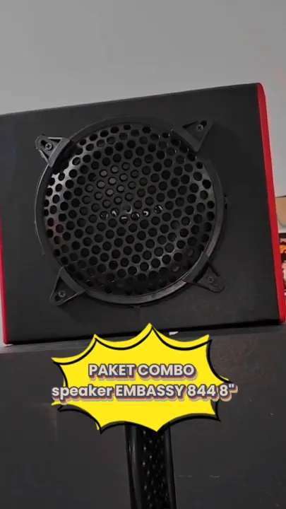 Paket Combo Subwoofer Embassy 8 Inch ES844 ES 844 Box 8 Dan tutup 8 | Lazada Indonesia