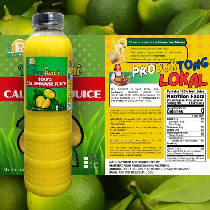 TrueMansi 100% Pure Calamansi Juice Extract 17oz & 12oz | Lazada PH