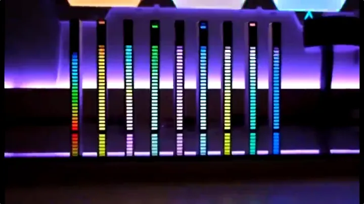 MONQIQI Lampu RGB Strip RGB Bar Strip Audio Indicator RGB Lampu LED ...