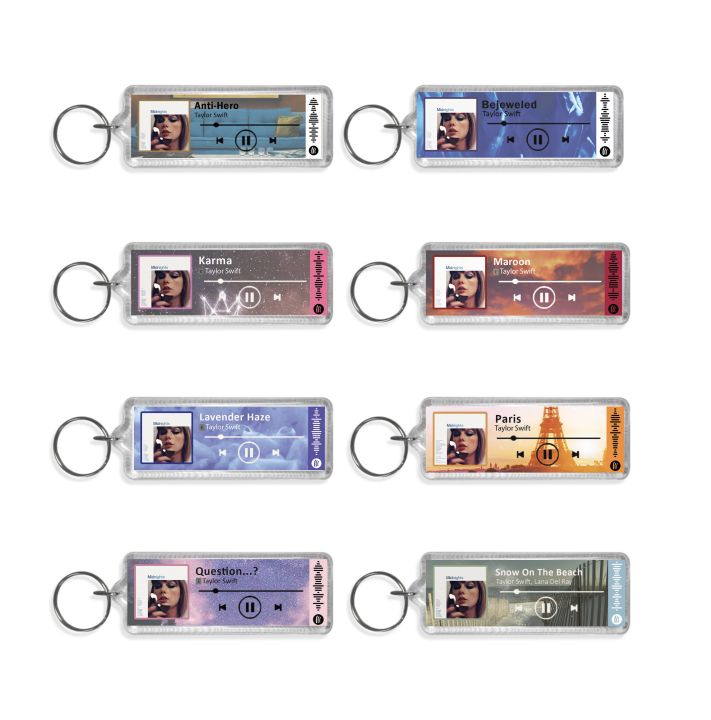 Taylor Swift Acrylic Spotify Keychains | Lazada PH