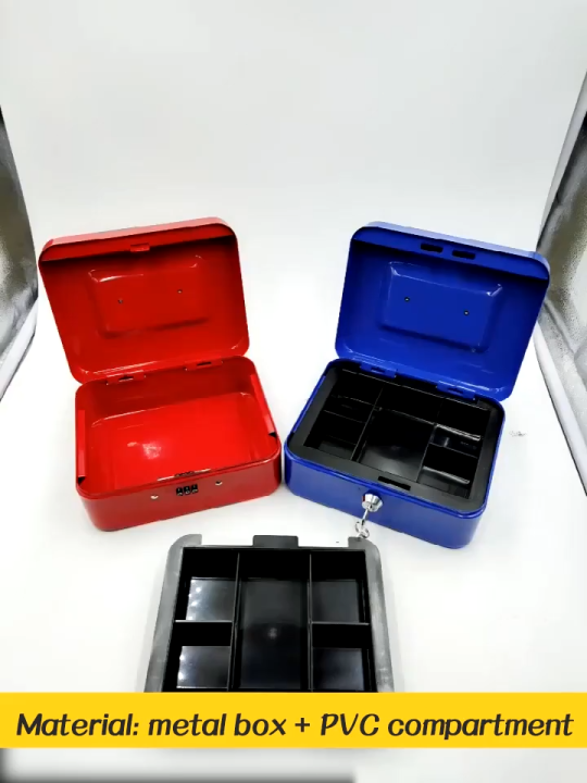 cash box/ Portable Money Secret Security Safe Box Lock Metal | Lazada PH