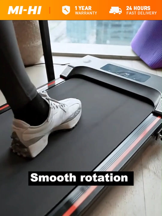 Treadmill 2 in 1 Walking pad 1-6km/h 2HP walking pad Pink Home Foldable ...