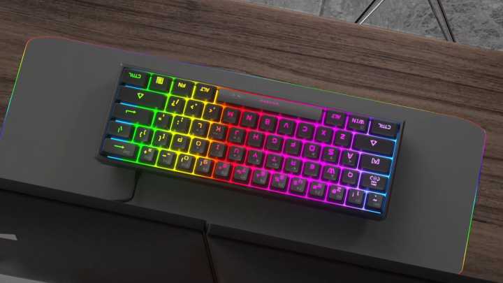 MageGee TS91 / 92 60% Compact Wired Wireless Keyboard 61 Keys RGB ...