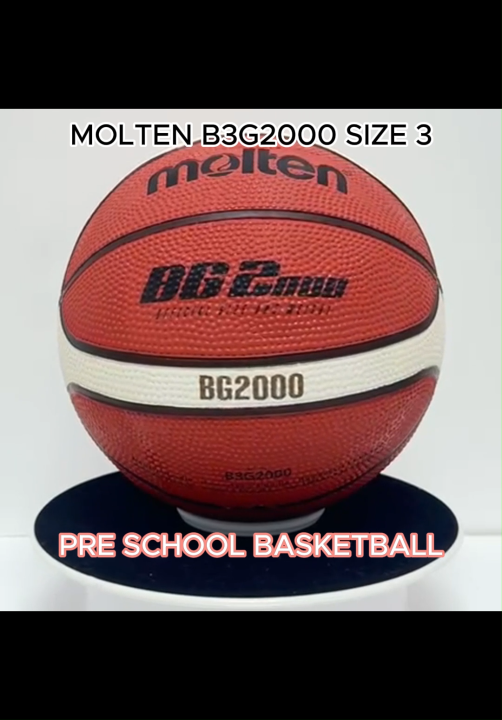 MOLTEN B3G2000 Size 3 Mini Basketball for preschooler. Age 4 to 8 Years ...