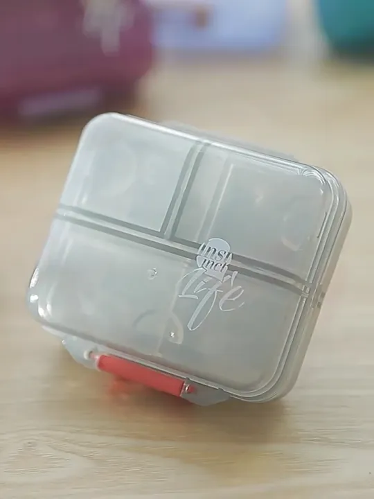 Medicine box 7 Days Portable 28 Grids Drug Box Drug Tablet Dispenser ...