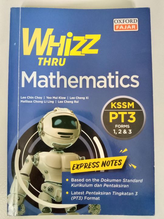 Whizz thru ( MATHEMATICS KSSM PT3 FORMS 1 2 3) | Lazada