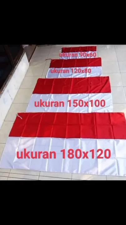 Bendera Merah Putih Kain Ukuran 90x60cm | Lazada Indonesia