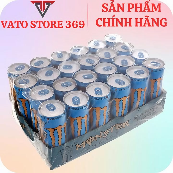 Nước tăng lực có ga MONSTER energy mango loco xoài lon 355ml | Lazada.vn