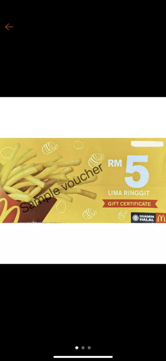 MCD voucher worth RM 10( denomination given is either RM 5 or RM10) | Lazada