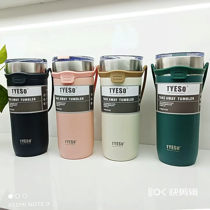 Tyeso แก้วเก็บอุณหภูมิ Stainless Steel 304 ขนาด 710ml. พร้อมส่ง 4 สี | Lazada.co.th