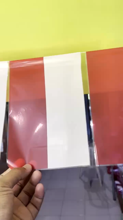 Banner Flag Plastik Kotak Merah Putih RI 1 PAK ISI 100PCS/ Bendera ...