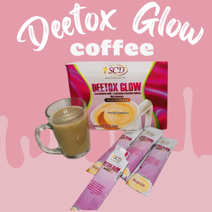 SCD Deetox Glow 20 In 1 Coffee with Stevia Leaves, Ginseng, Goji ...