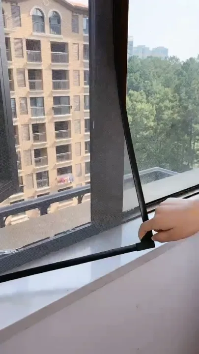 CUDDLES Adjustable Magnetic Window Screen Removable Anti-mosquito ...