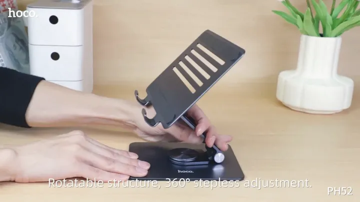 HOCO PH52 แท่นวางแท็บเล็ต/โน้ตบุ้ค Metal Rotating Laptop Holder หมุนได้ ...