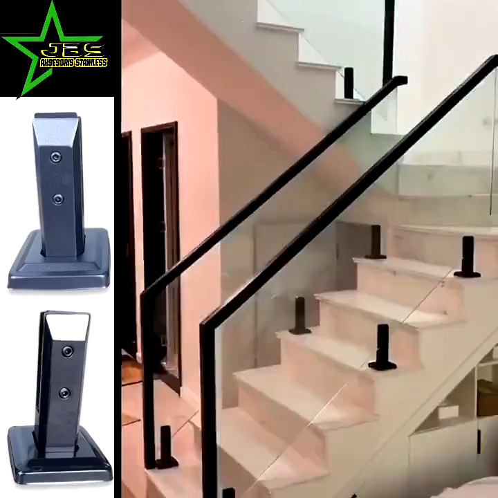 Spigot Kaca Railing Tiang Penjepit Pagar Kaca Glass Clip Stainless ...