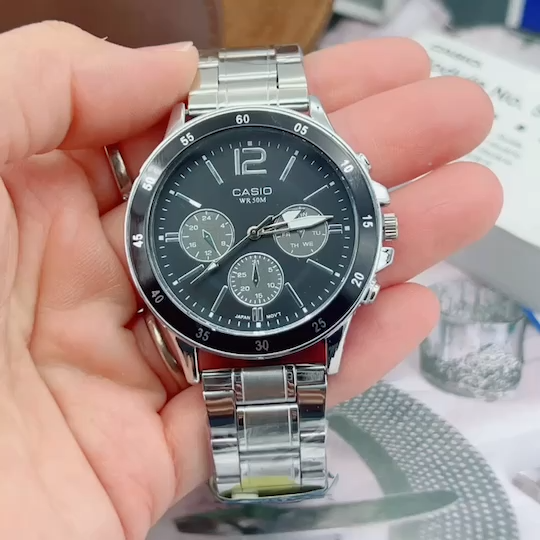 OpenWatch นาฬิกาข้อมือผู้ชาย สายเลท ขนาด 40 มม. สไตล์นักธุรกิจ แถมกล่อง ...