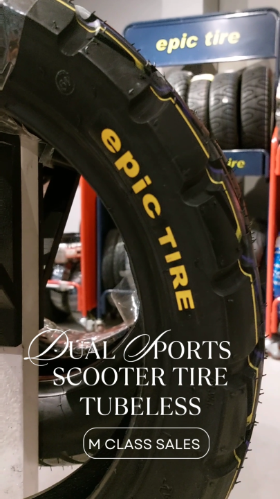R12 TL044 DUAL SPORTS SCOOTER TUBELESS TIRE FOR ZOOMER X; MIO GRAVIS ...