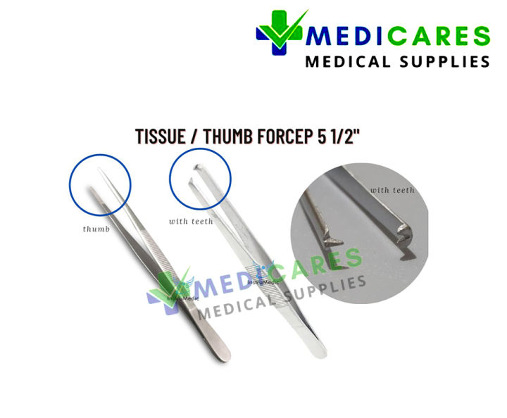 Tissue and Thumb Forcep (With Teeth And Without Teeth)Germany | Lazada PH