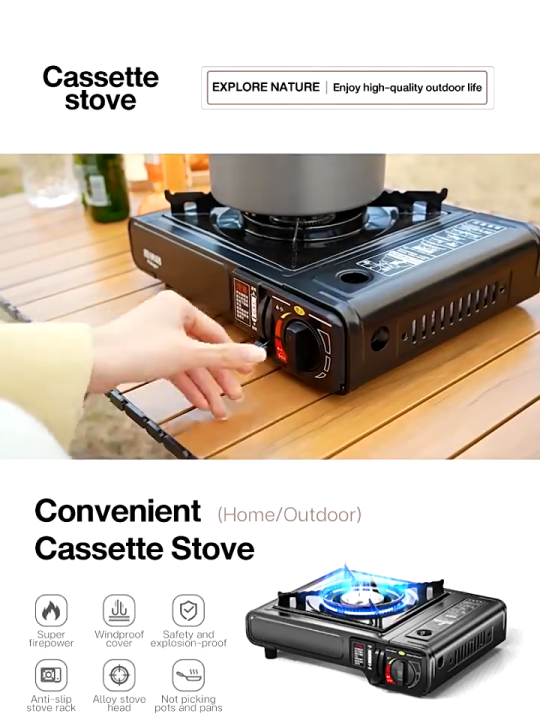 XICHI New Single Portable Butane Gas Stove Mini Camping Stoves Safe ...