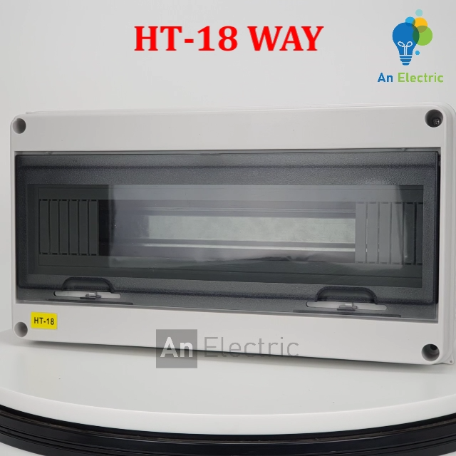 Tủ điện Ht 18 Way 18 đường Chống Nước Chống Bụi Tủ điện Lắp Nổi Vỏ Tủ điện Tủ điện Nhựa