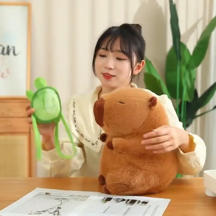 NEENCE 30cm Snot Style Capybara Doll, Capybara Rodent Simulation Capybara Plush Toy1:1 ...