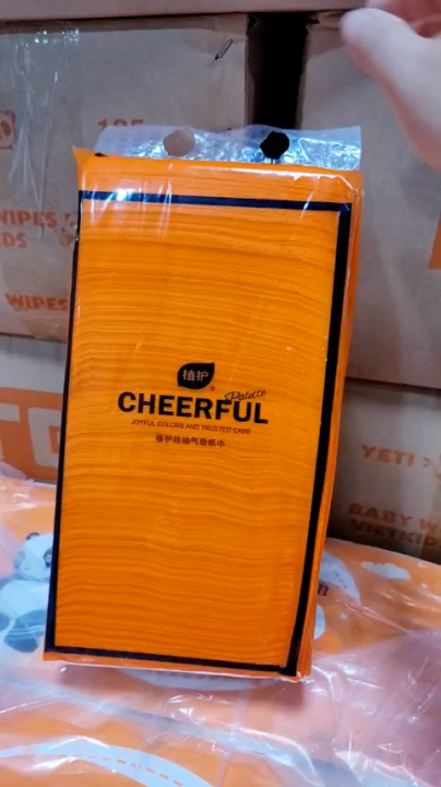 Lẻ 1 gói hoặc Thùng 4 gói Giấy Rút Treo Tường Cheerful + Tặng Kèm Móc ...
