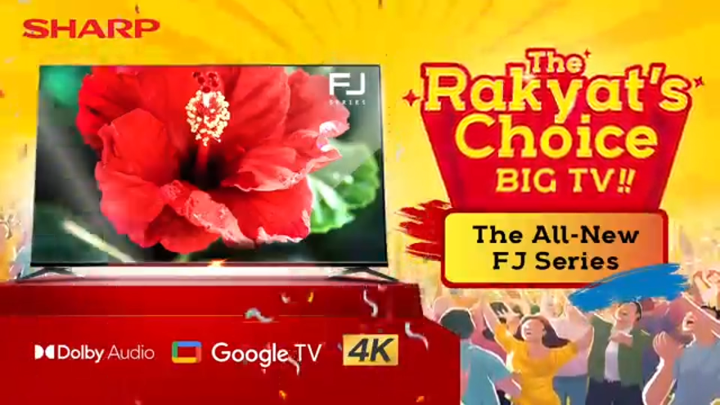 Sharp FJ1X 50/55/65/75 INCH 4K UHD Google TV LED TV 4TC50FJ1X 4TC55FJ1X ...