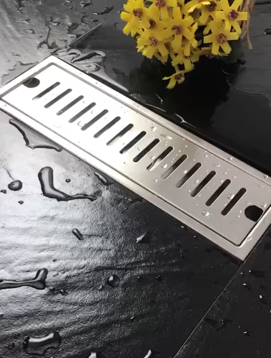Rectangle SUS304 Floor Drain/Long Floor Trap. Luxury Modern floor Drain ...
