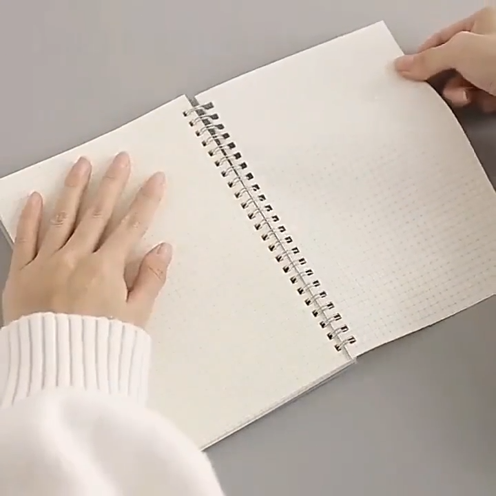 【ready Stock】coil Notebook Grid Blank Line Dot A5 B5 Loose Leaf Coil Notebook Spiral Notebook