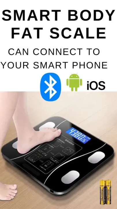 Digital LCD Body Composition Smart Weighing Scale Bodyfat Intelligent ...